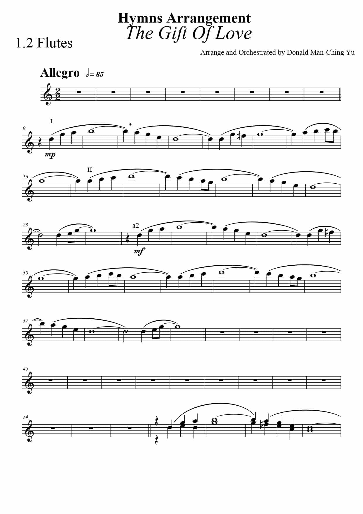 愛的禮物 The Gift of Love | 粵語基督教合唱資源庫 Cantonese Christian Choral Database